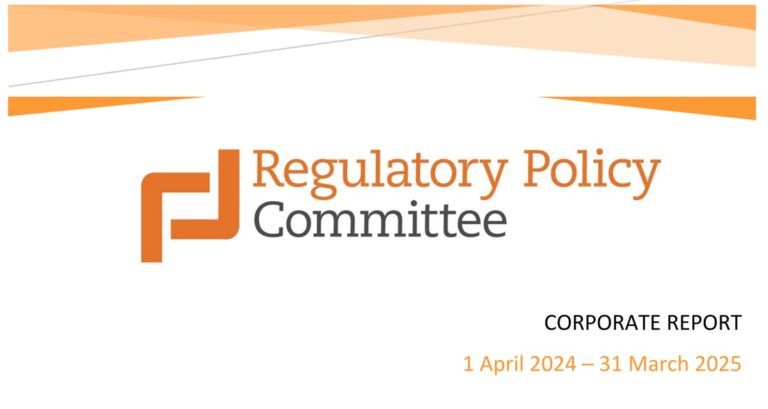 Better regulation – Regulatory Policy Committee